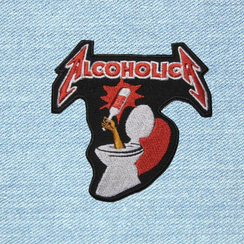 Alcoholica - Small Embroidery Patch - King Of Patches