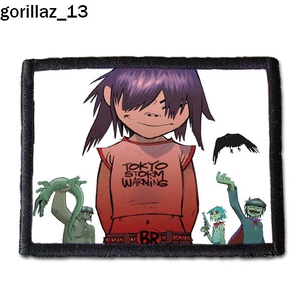 Gorillaz 13 - Small Printed Patch - King Of Patches