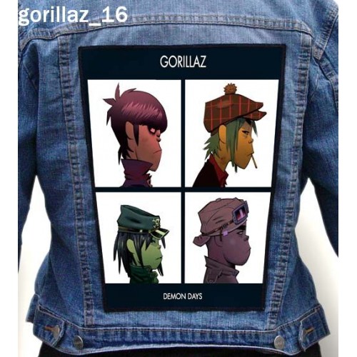 Gorillaz 16 - Photo Quality Printed Back Patch - King Of Patches