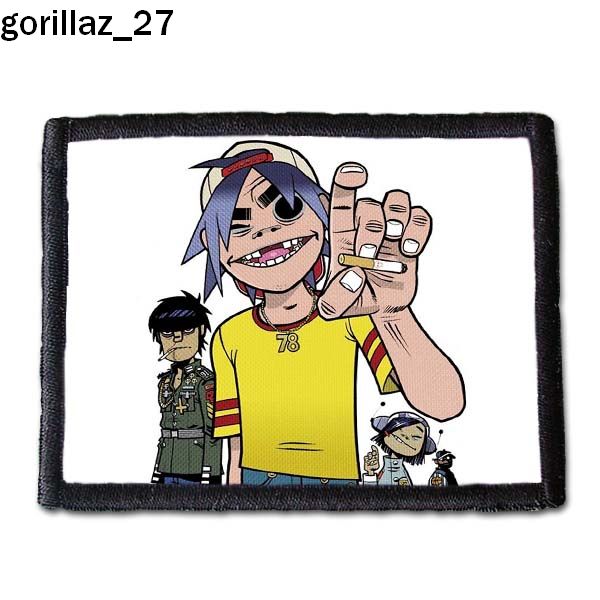 Gorillaz 27 - Small Printed Patch - King Of Patches