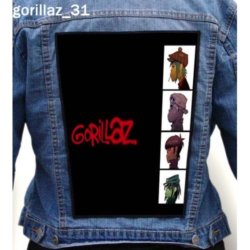 Gorillaz 31 - Photo Quality Printed Back Patch - King Of Patches