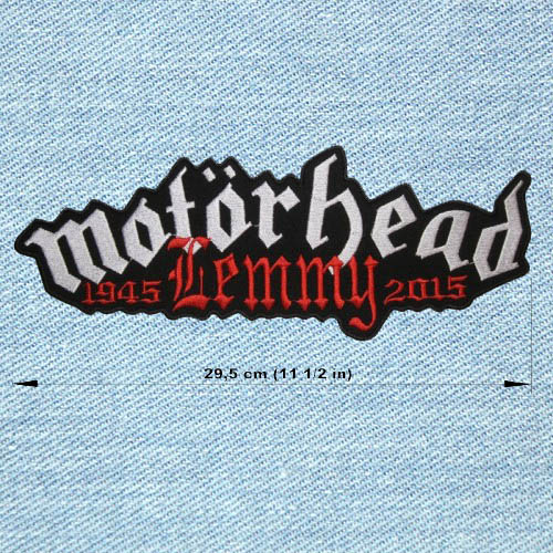 Motorhead Lemmy - Big Embroidery Patch - King Of Patches