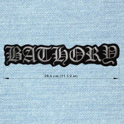 Bathory Logo - Big Embroidery Patch - King Of Patches