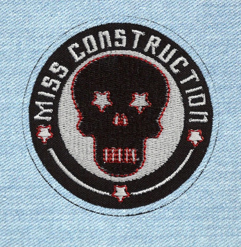 Miss Construction - Small Embroidery Patch - King Of Patches